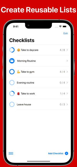 Make Reusable Checklists - CheckYourList